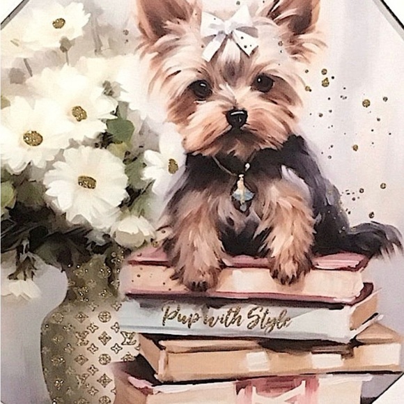 Wall Decor | Yorkie Wall Art | Poshmark